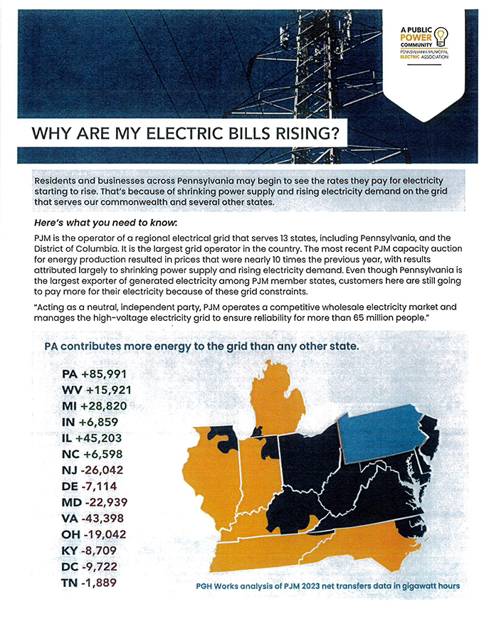 Why are my electric bills rising? - Borough of St. Clair